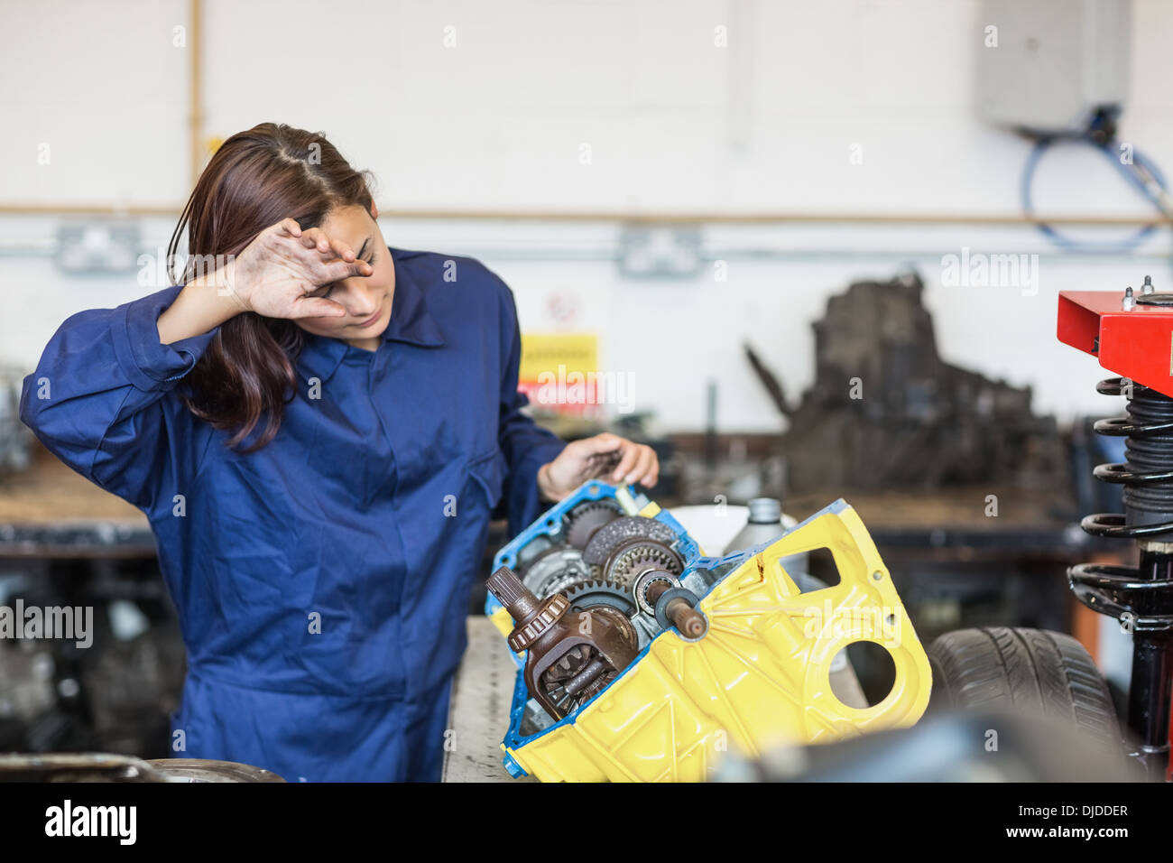 Tired engine worker hi-res stock photography and images - Alamy