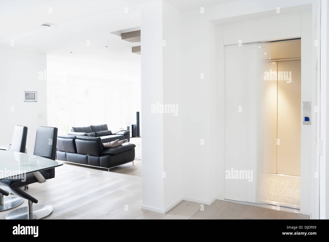 Germany, Cologne, Home interior with elevator Stock Photo - Alamy