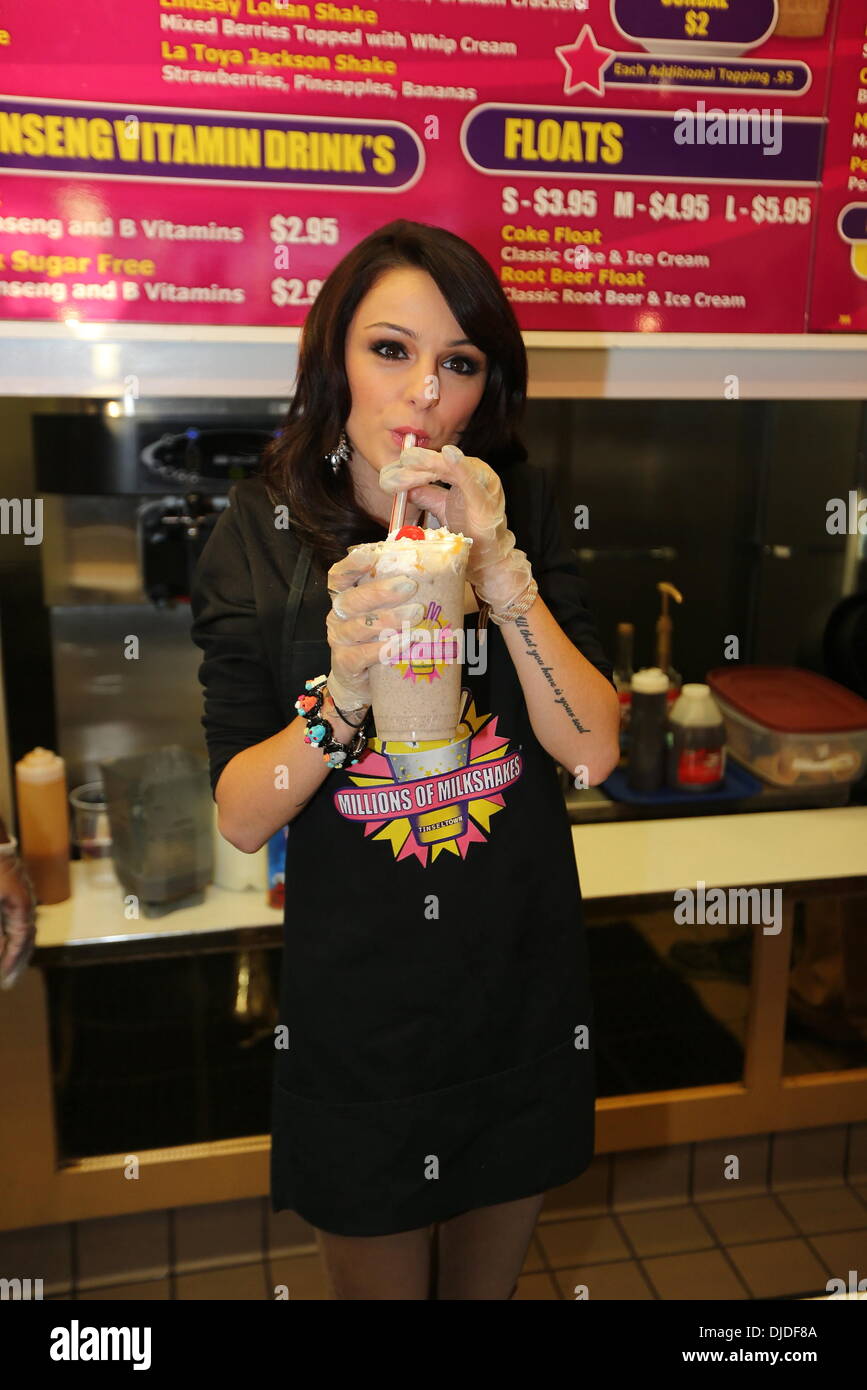 Cher Lloyd arrives at Millions of Milkshakes to make the 'Brat-Attack ...