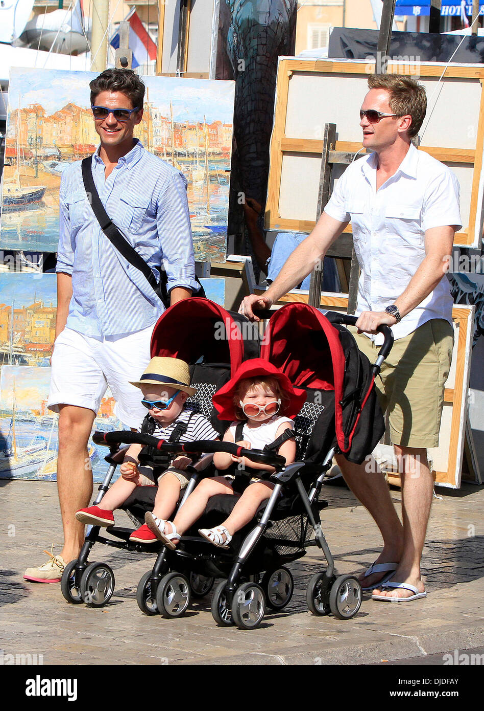 David Burtka, Neil Patrick Harris, Gideon Scott and Harper Grace Neil ...