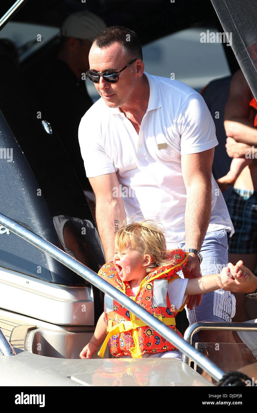 David Furnish and son Zachary Furnish-John enjoy a holiday in St Tropez ...