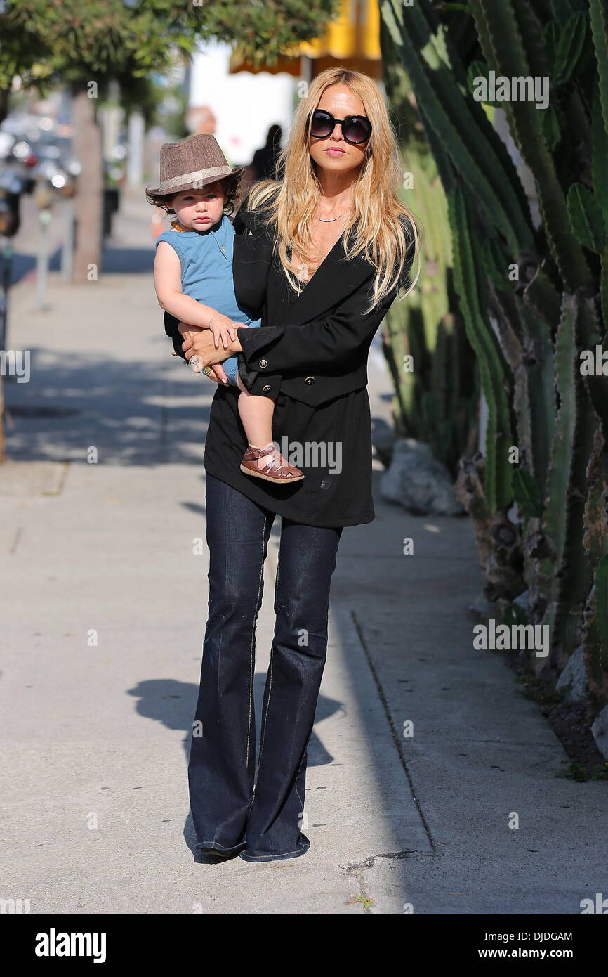Rachel Zoe seen with her son Skyler Berman in West Hollywood. Los ...