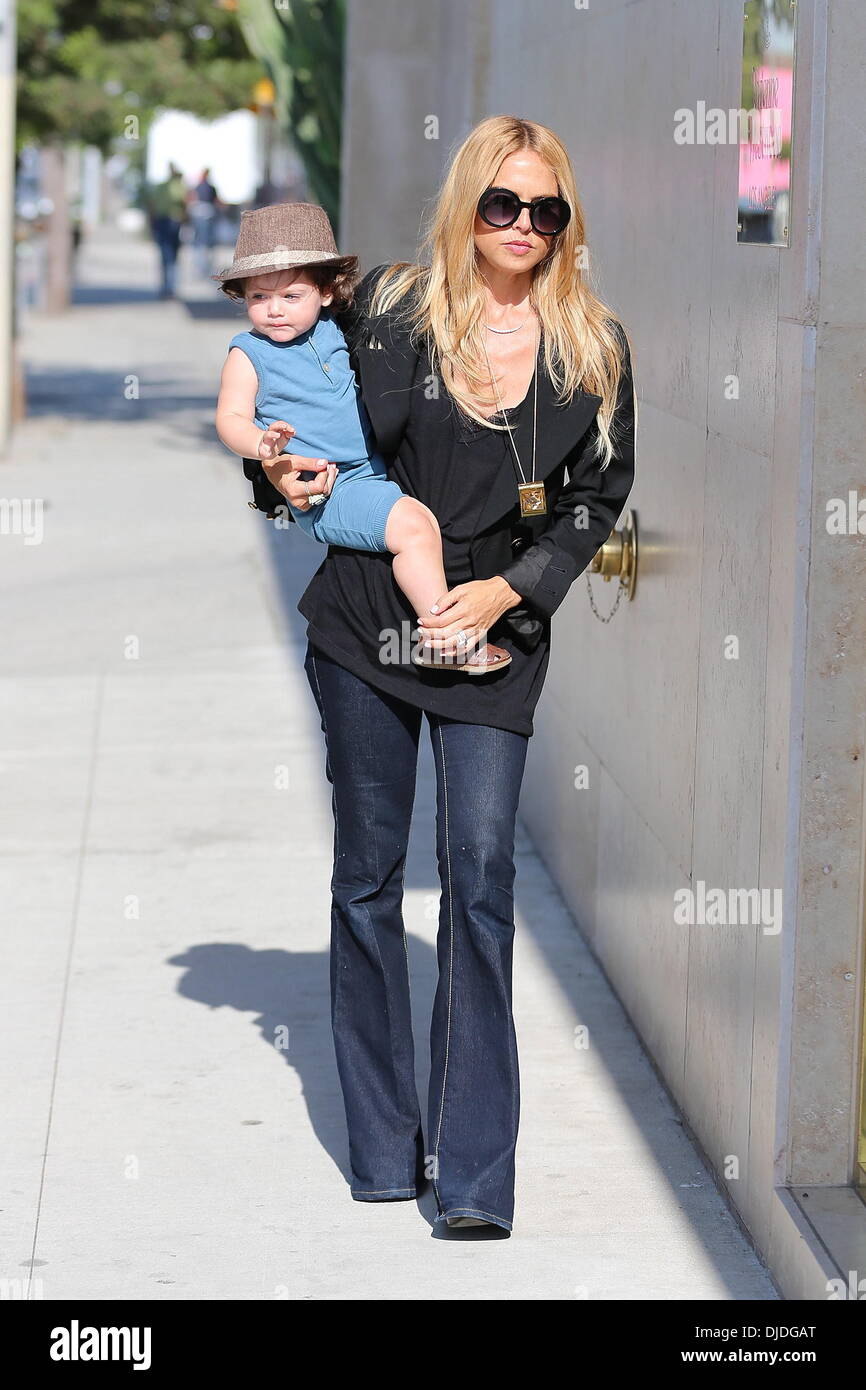 Rachel Zoe seen with her son Skyler Berman in West Hollywood. Los ...