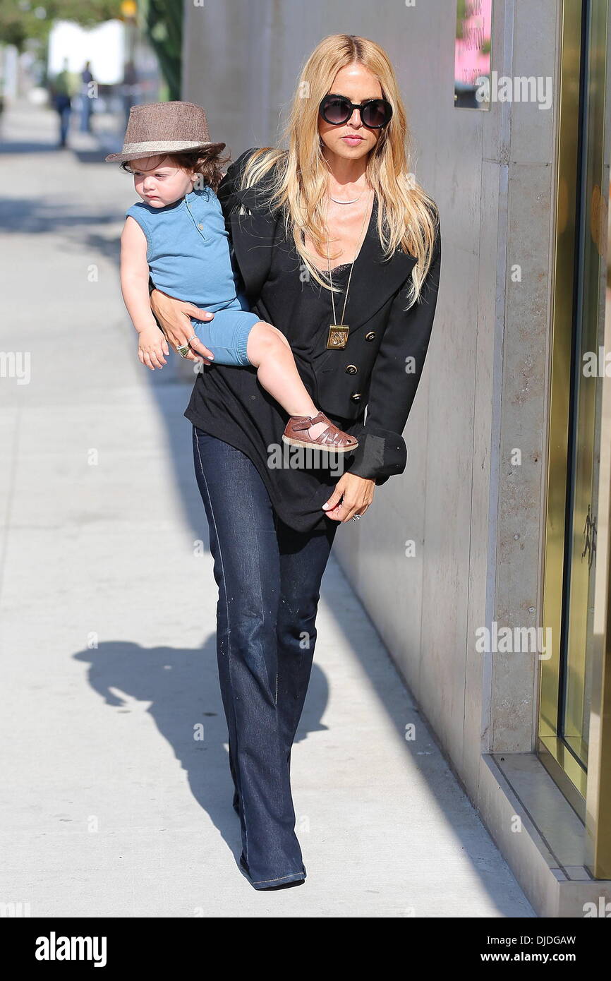 Rachel Zoe seen with her son Skyler Berman in West Hollywood. Los ...