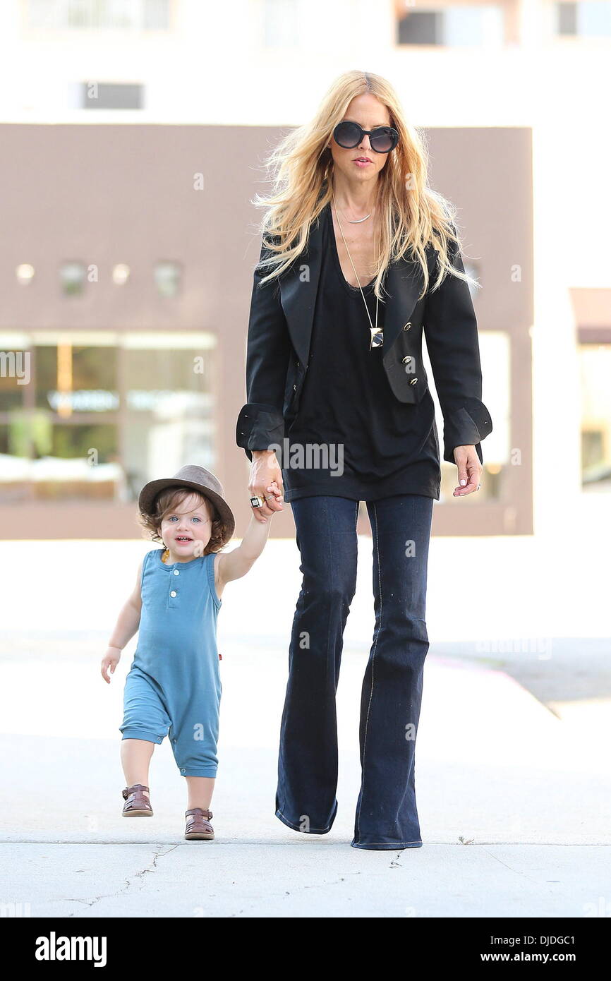 Rachel Zoe seen with her son Skyler Berman in West Hollywood. Los ...