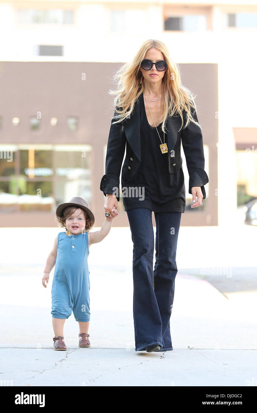 Rachel Zoe seen with her son Skyler Berman in West Hollywood. Los ...
