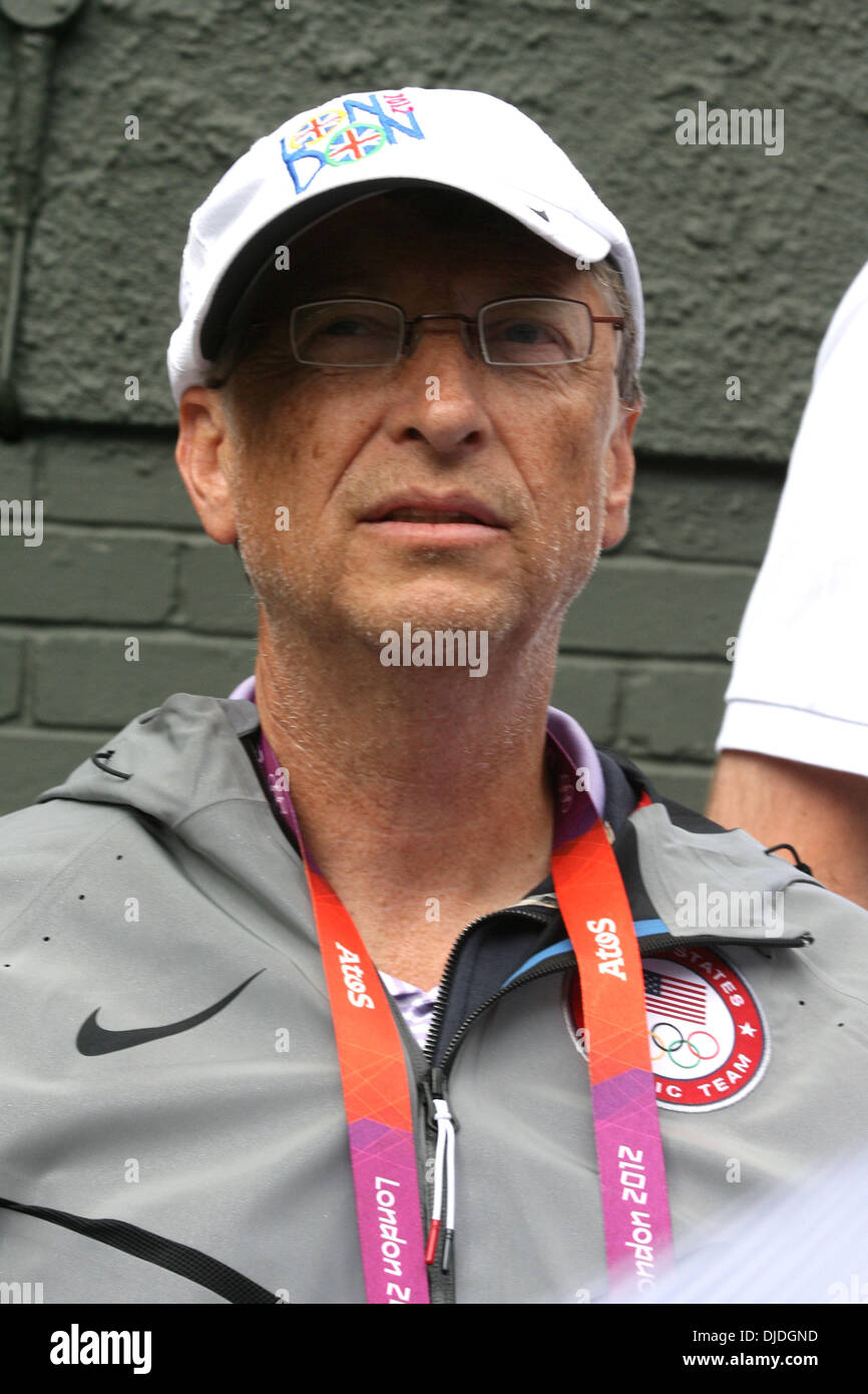 Bill Gates 2012 London Olympics Women's Tennis Competition held at ...