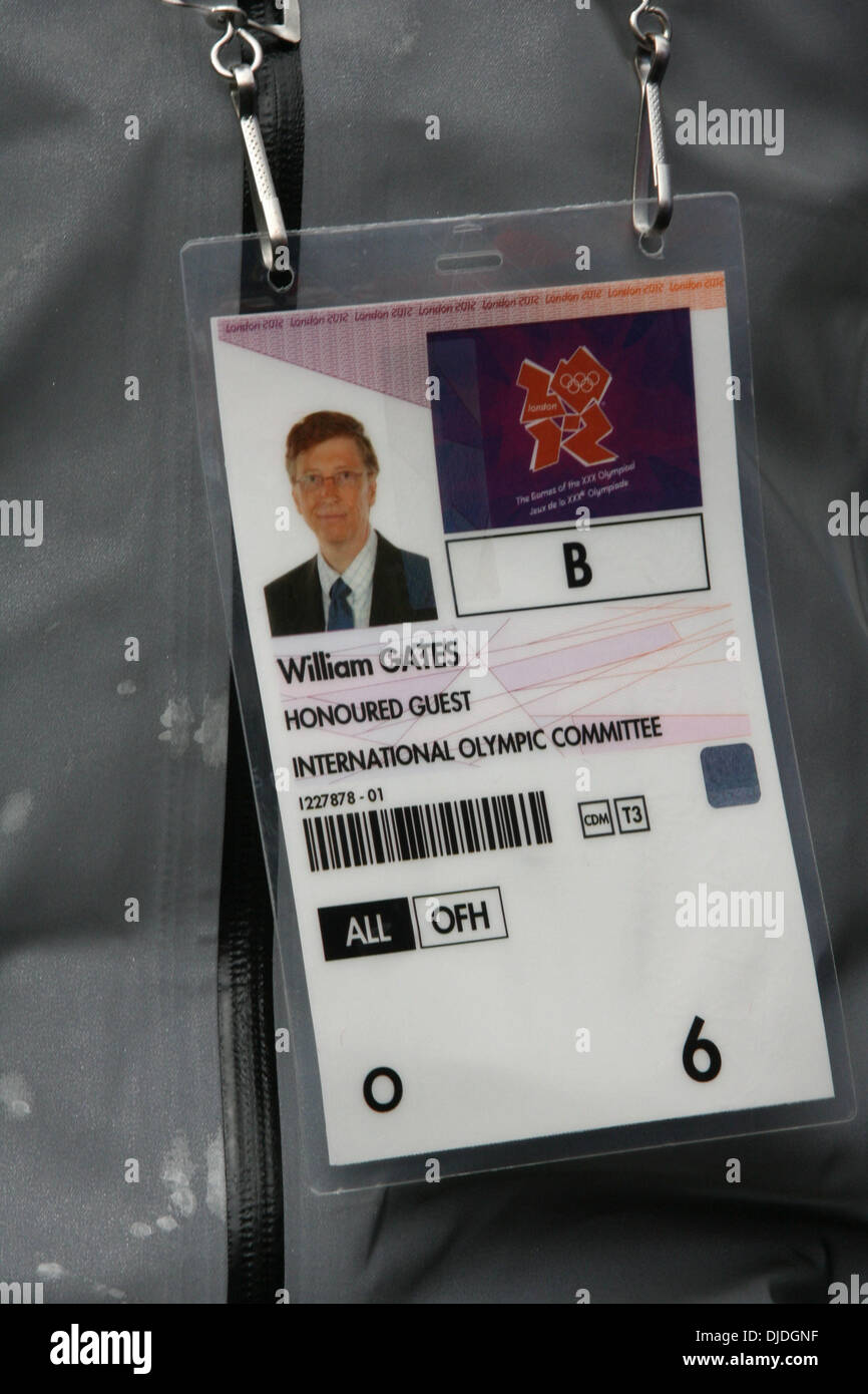 Bill Gates 2012 London Olympics Women's Tennis Competition held at ...