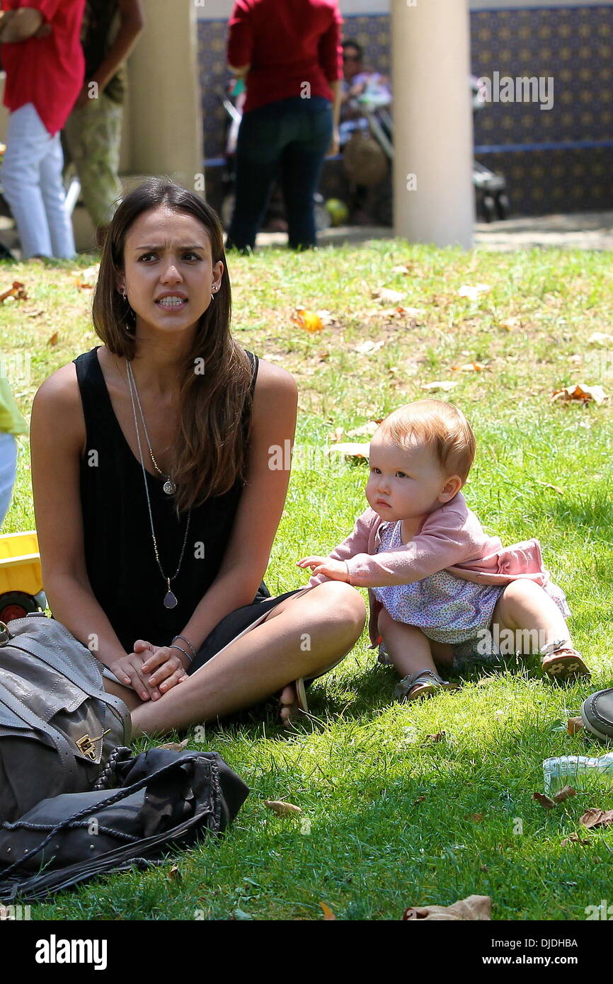 Jessica Alba and Haven Garner Warren Jessica Alba spending time with ...