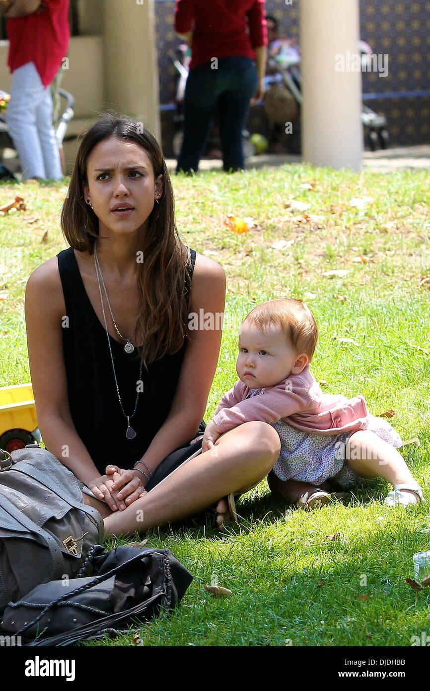 Jessica Alba and Haven Garner Warren Jessica Alba spending time with ...