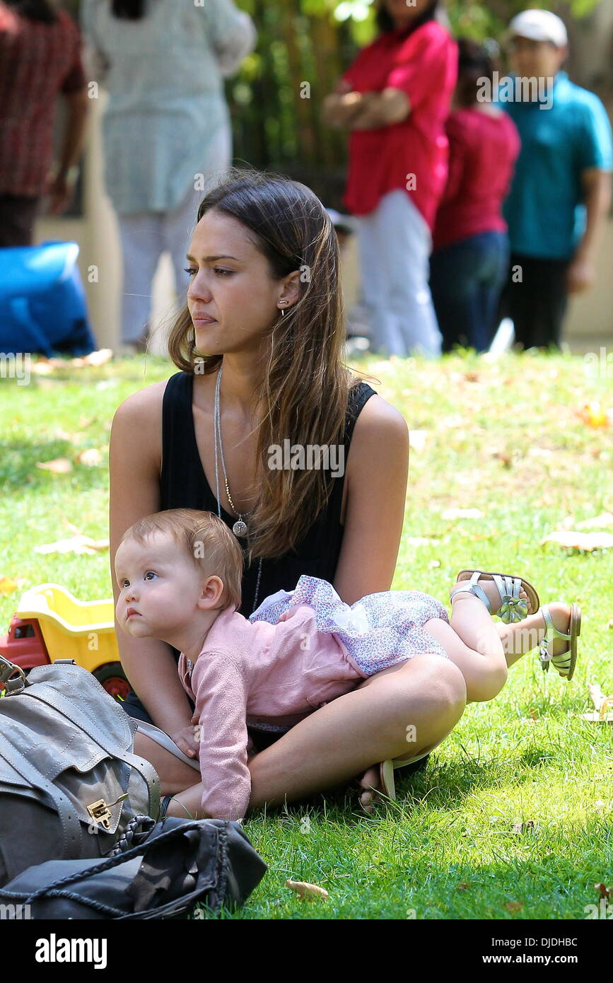 Jessica Alba and Haven Garner Warren Jessica Alba spending time with ...
