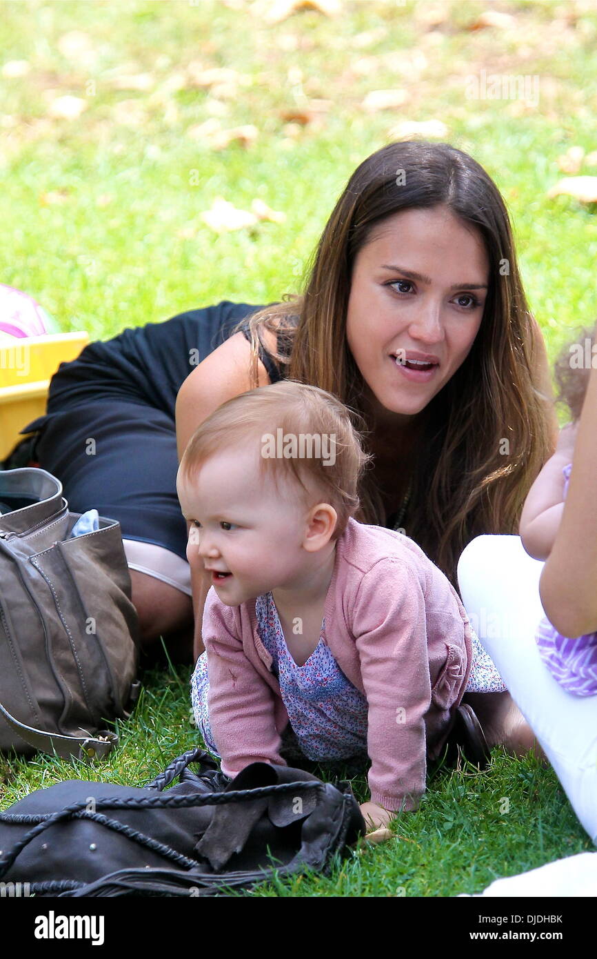 Jessica Alba and Haven Garner Warren Jessica Alba spending time with ...