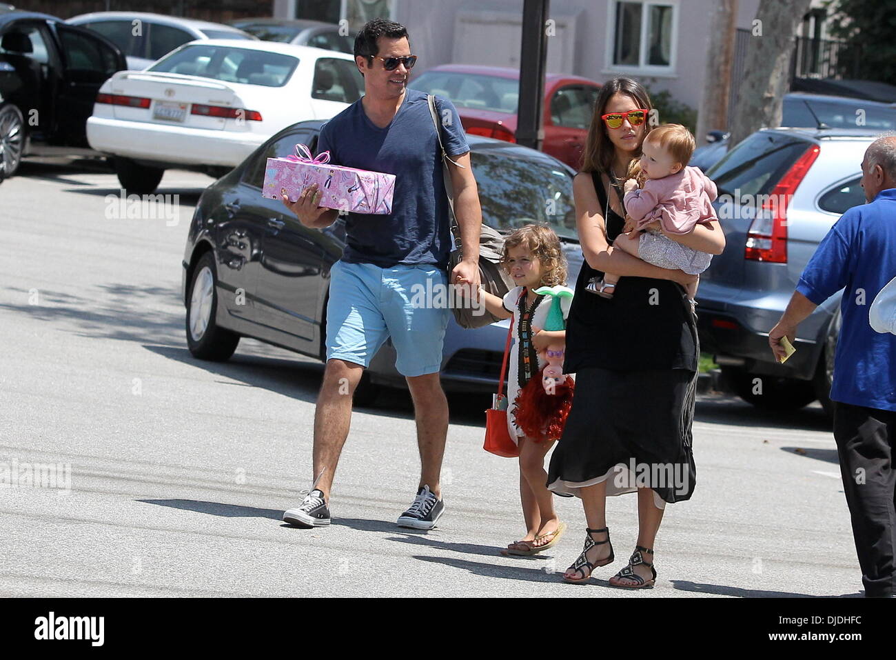 Cash Warren, Honor Marie Warren, Jessica Alba and Haven Garner Warren ...
