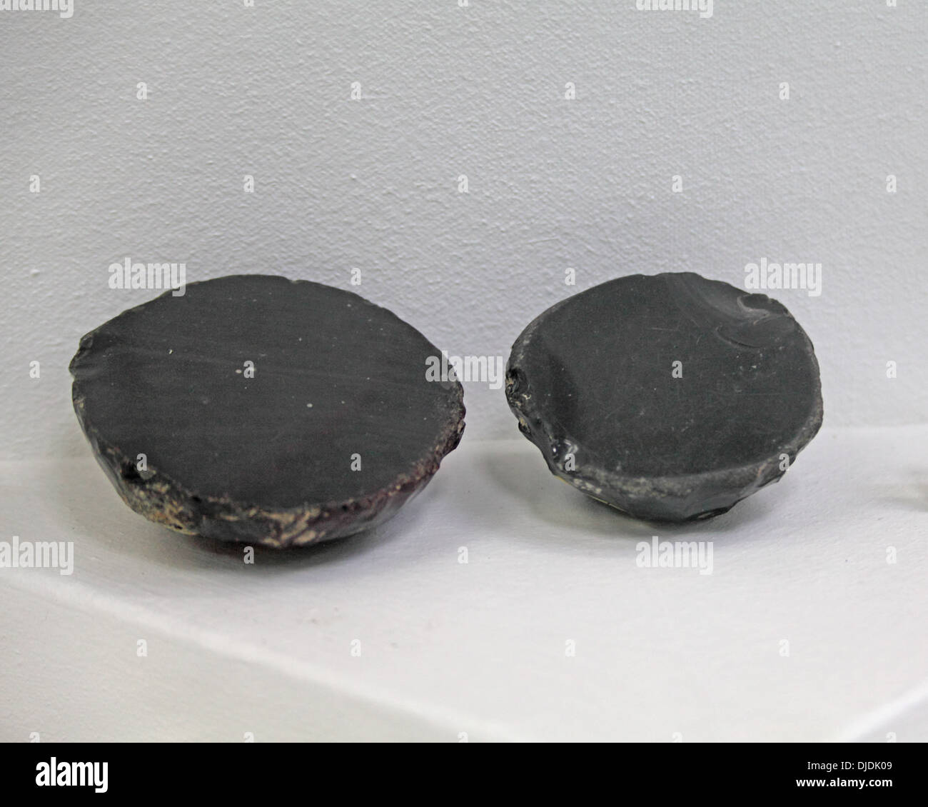 Neolithic polished obsidian mirror from Catalhoyuk, one of the world's ...