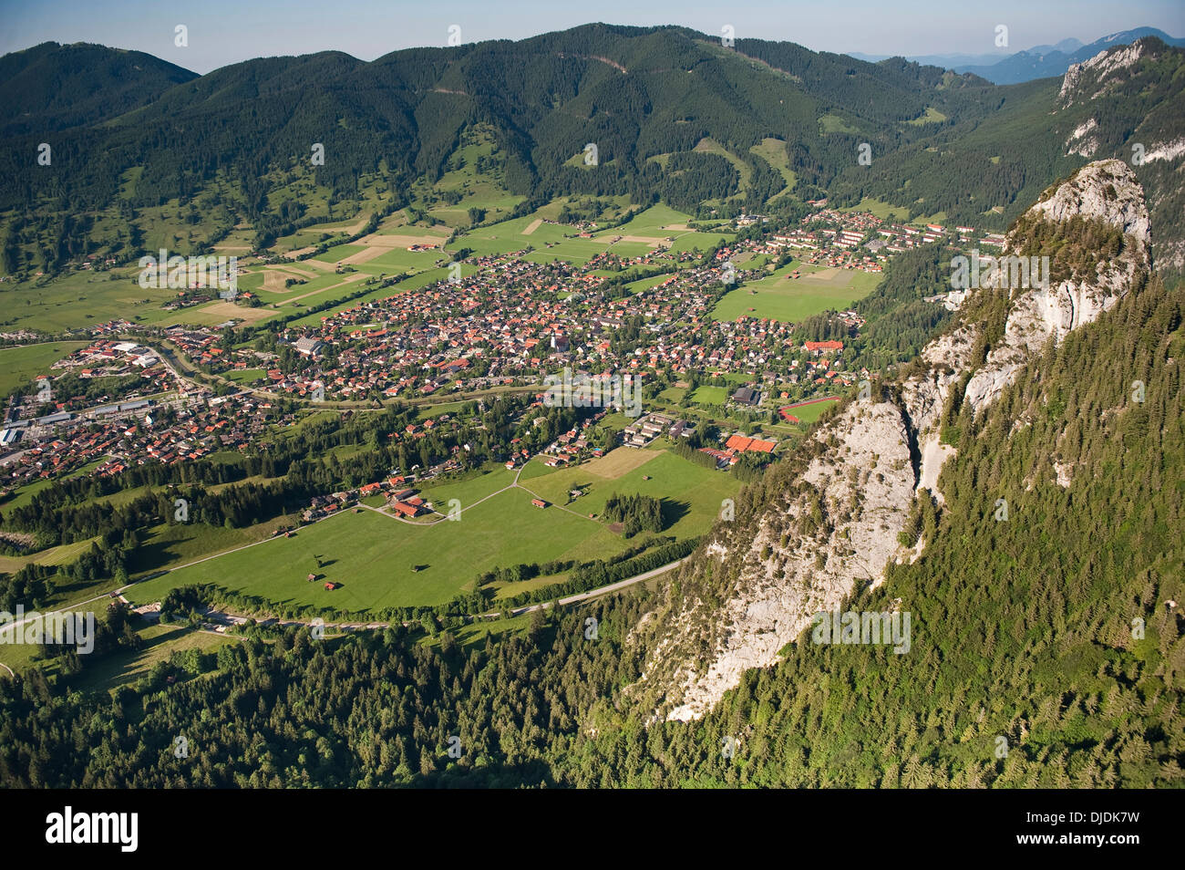 Townscape of Oberammergau, Bavaria, Germany Stock Photo - Alamy