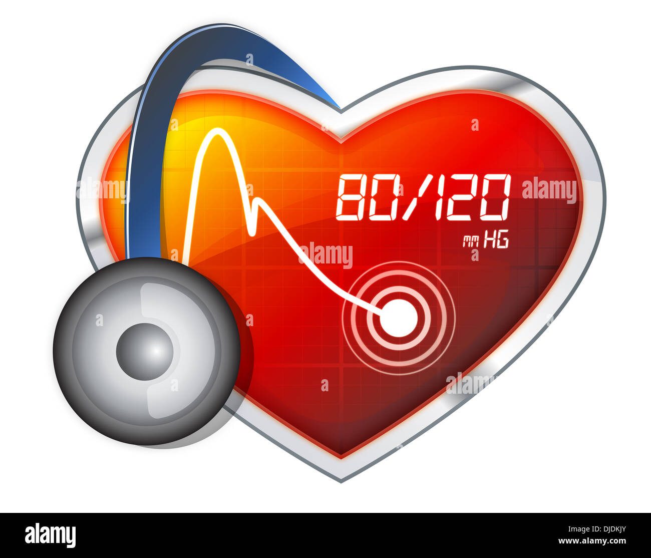 Heart monitoring equipment Cut Out Stock Images & Pictures - Alamy