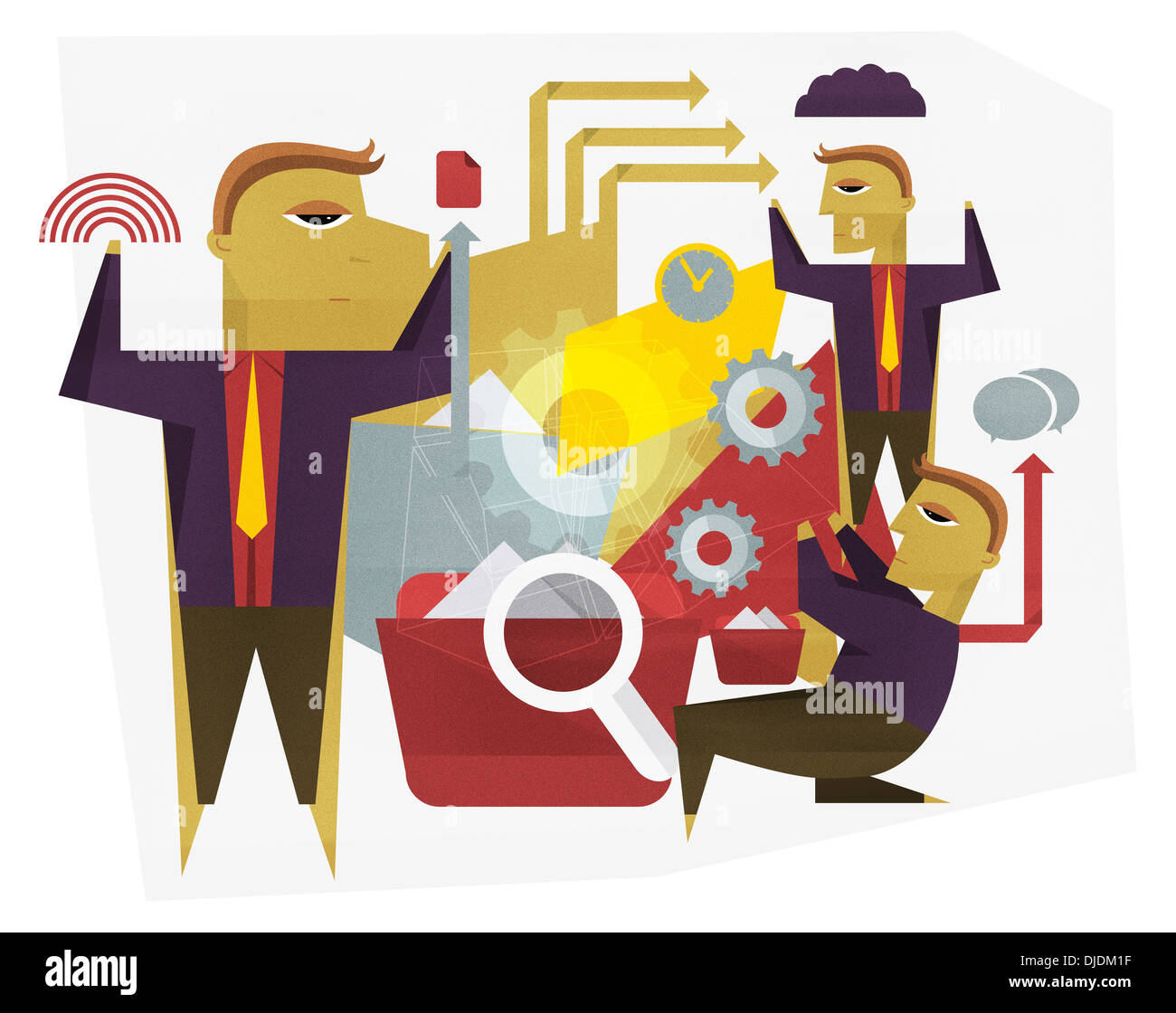Teamwork illustration hi-res stock photography and images - Alamy