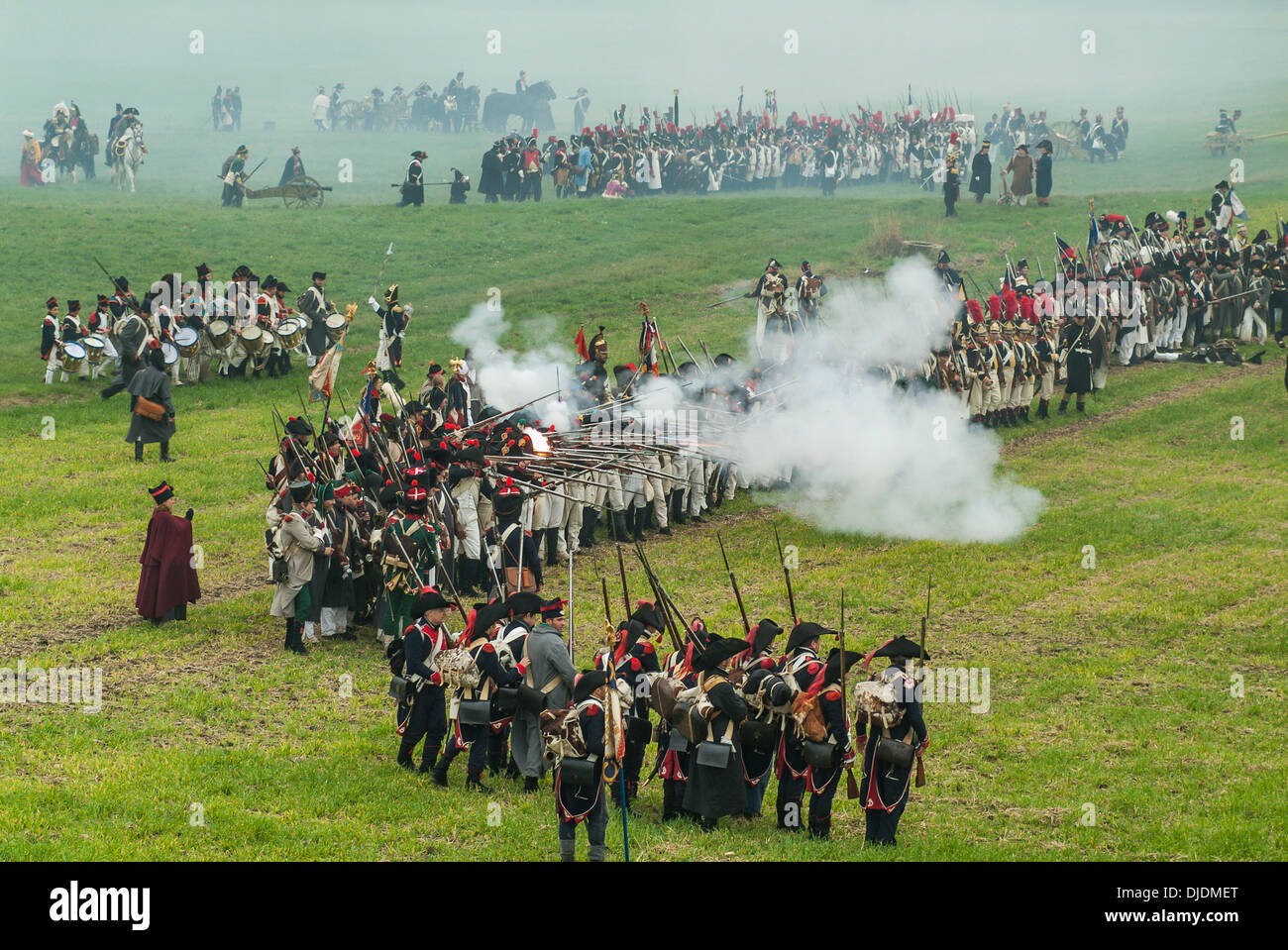 Battle of Jena in 1806, historic battlefield, battle re-enactment ...