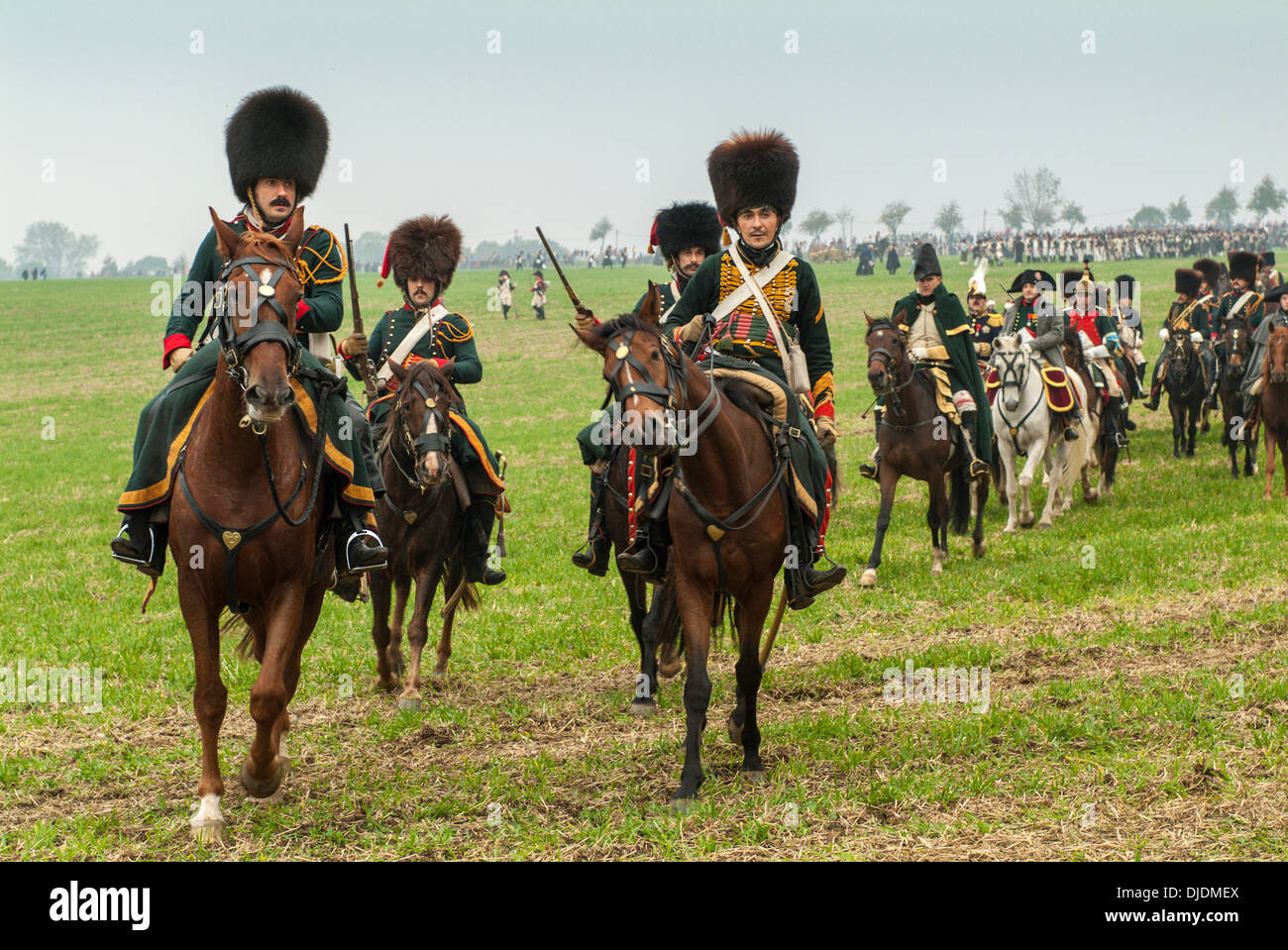 Battle of Jena in 1806, historic battlefield, the French army ...
