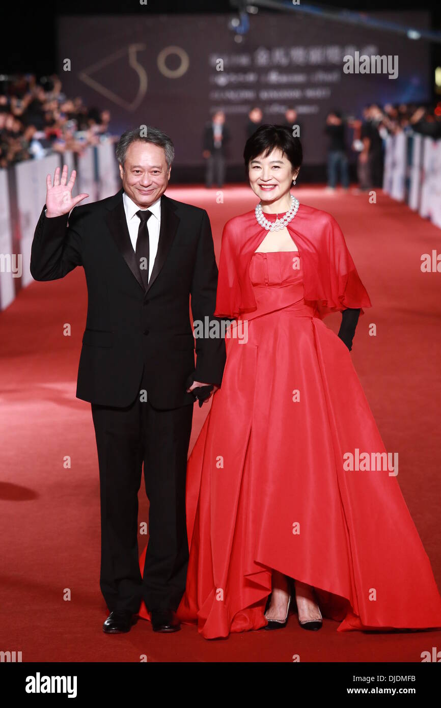 Taipei, China. 23rd Nov, 2013. Brigitte Lin and Ann Lee arrive at the ...