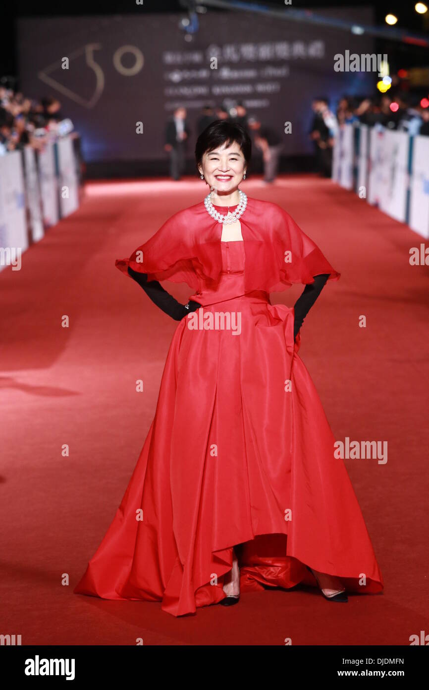 Taipei, China. 23rd Nov, 2013. Brigitte Lin arrives at the redcarpet of ...