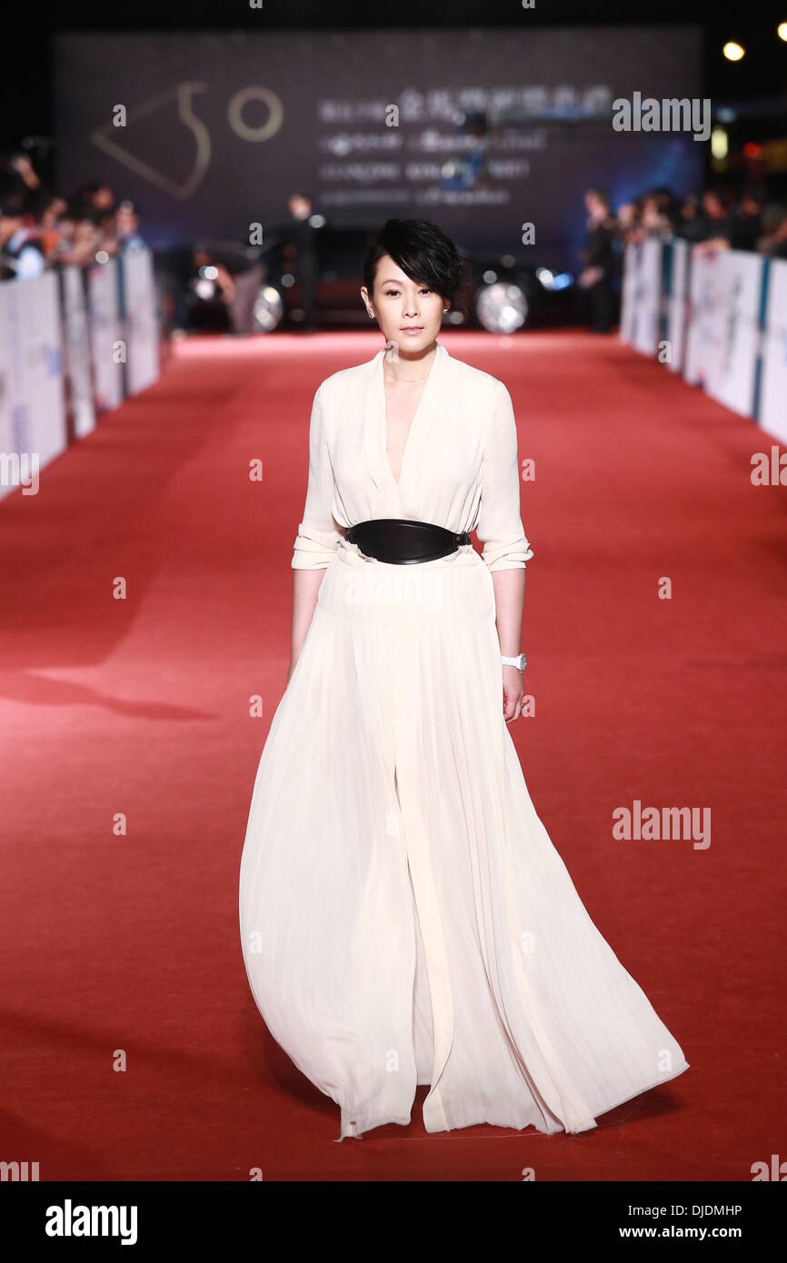 Taipei, China. 23rd Nov, 2013. Ren'e Liu arrives at the redcarpet of ...