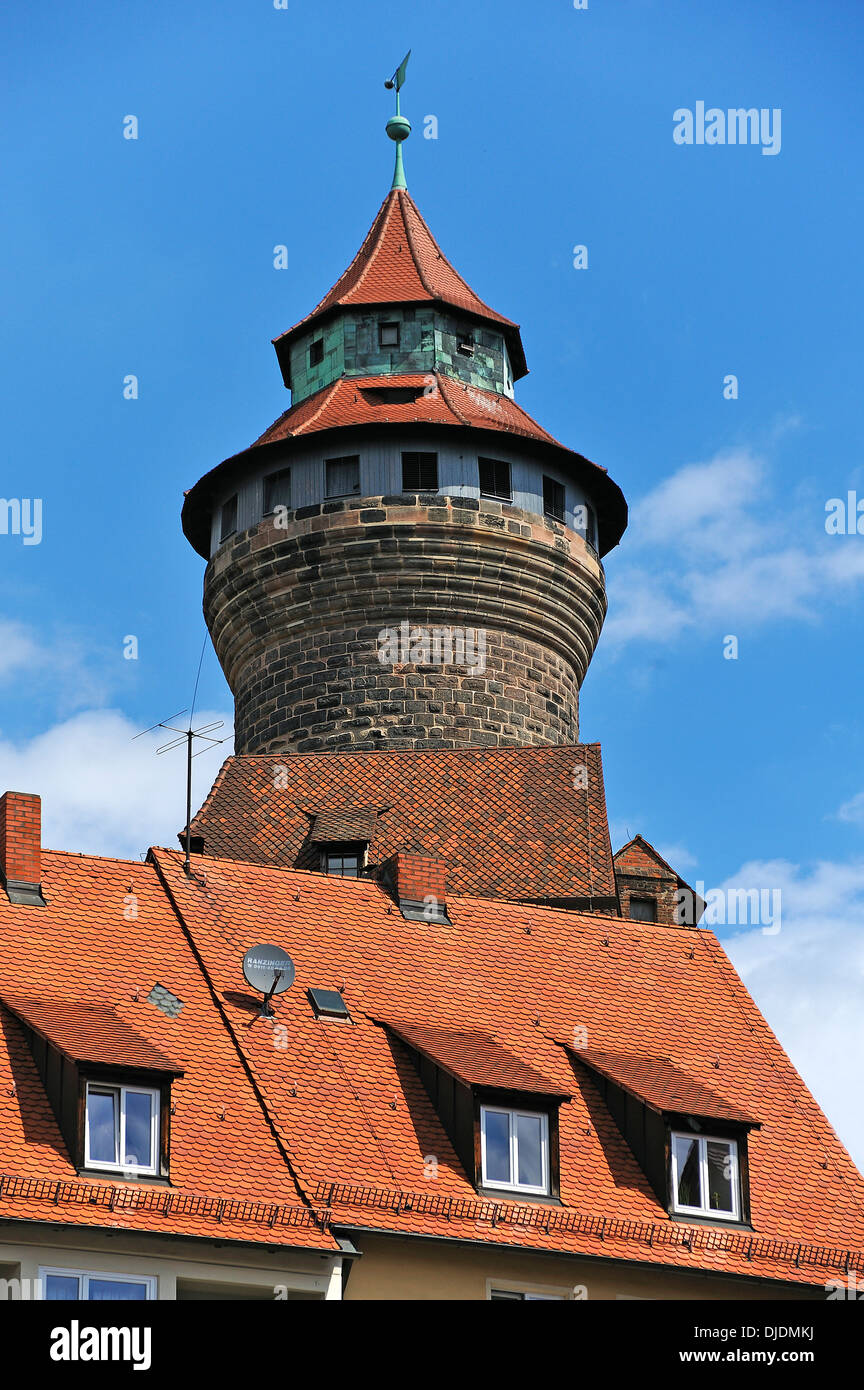 Sinwell Tower, 13th Century, keep of the Imperial Castle, Nuremberg ...
