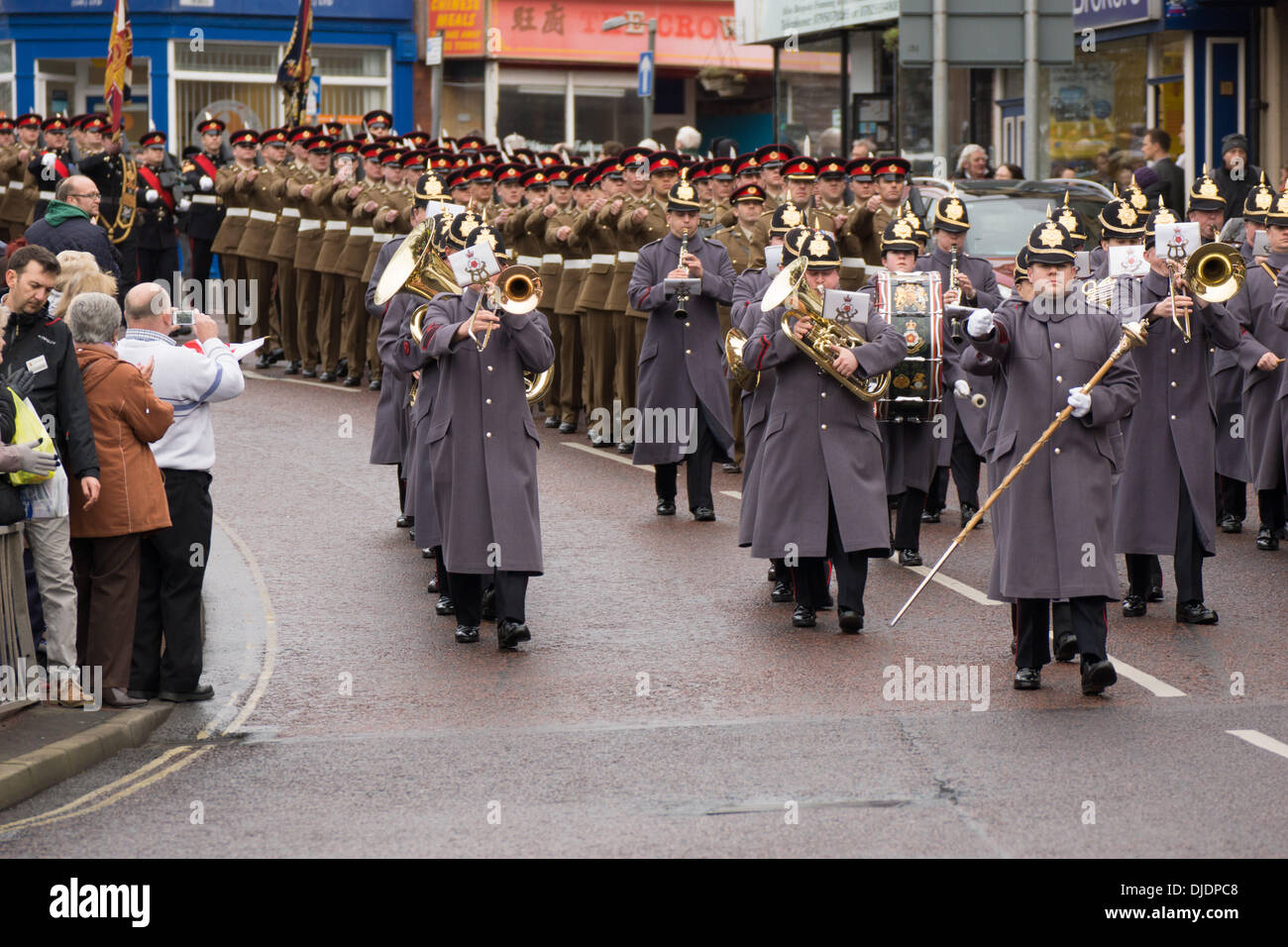 Soldiers homecoming parade Stock Photo - Alamy