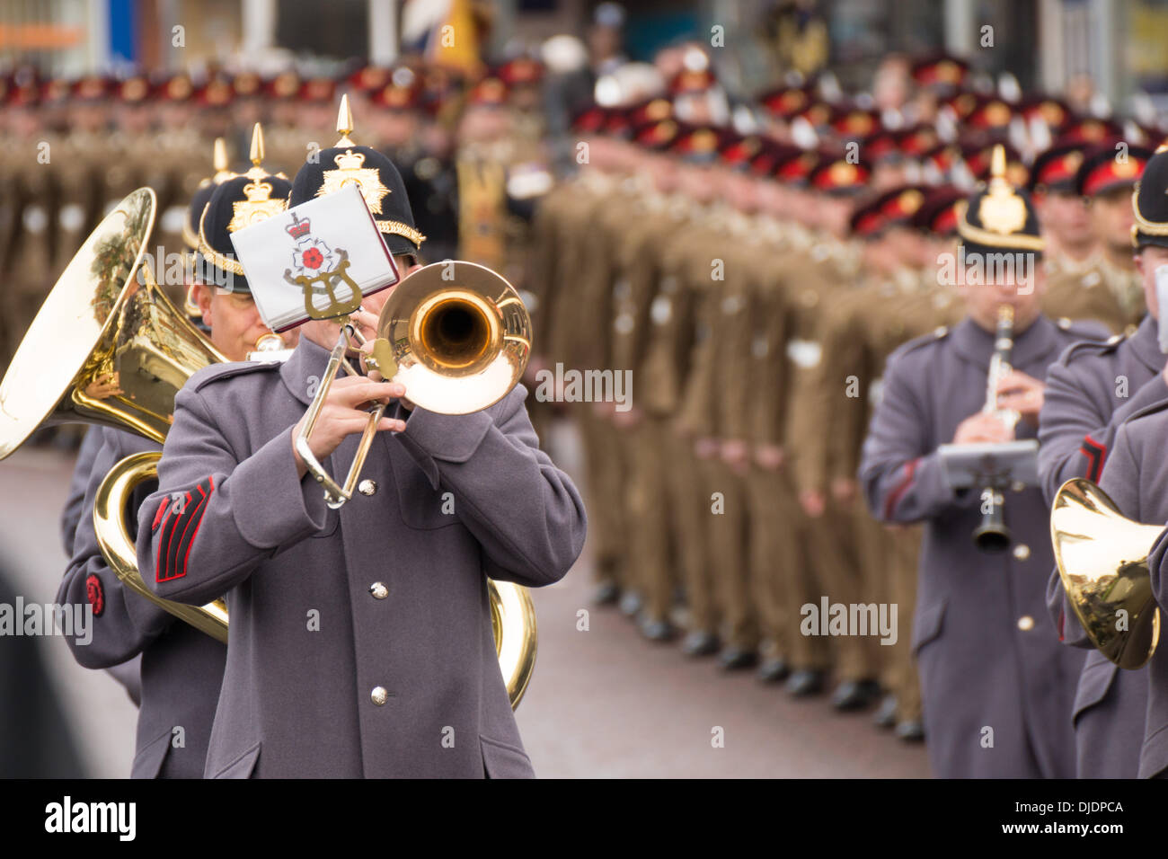 Soldiers homecoming parade Stock Photo - Alamy