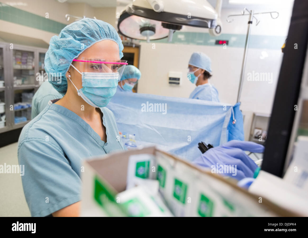 Anesthesiologist in Operation Theater Stock Photo - Alamy