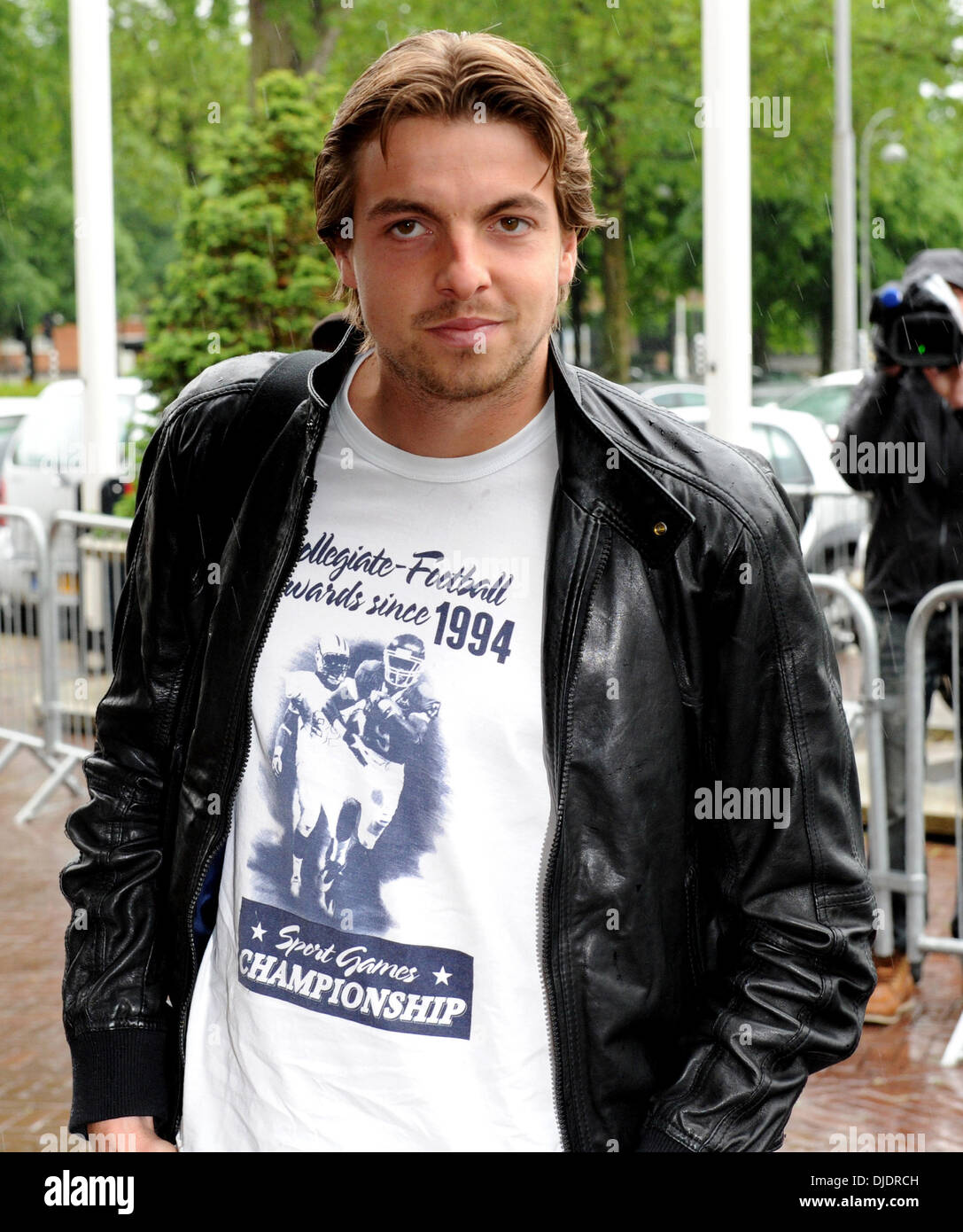 Tim Krul Members of the Holland football squad at Schiphol Airport on ...