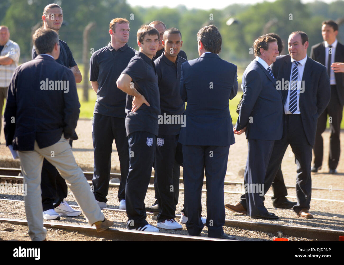 Andy Carroll, Wayne Rooney, Leighton Baines and Theo Walcott The ...