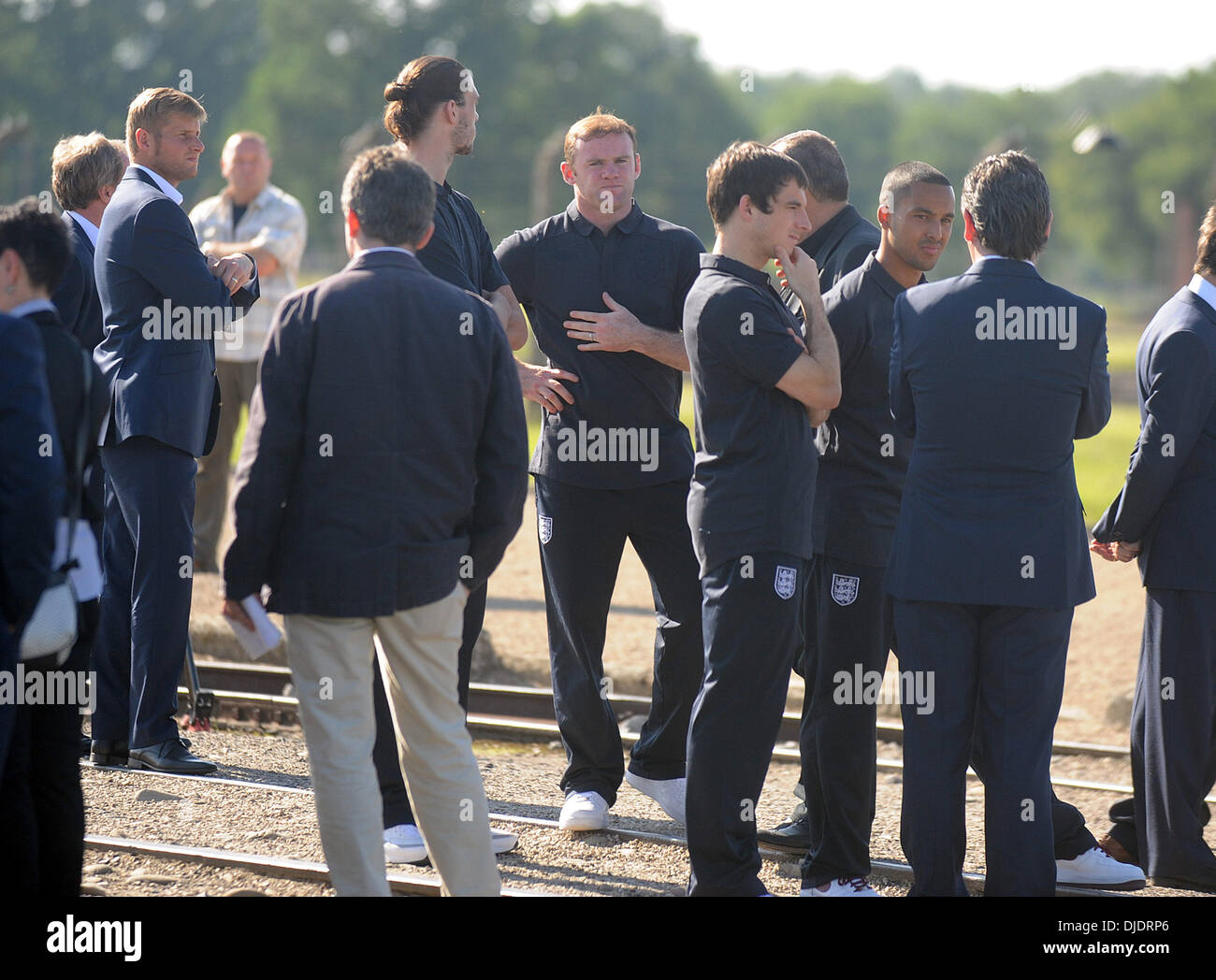 David Watson, Andy Carroll, Wayne Rooney, Leighton Baines and Theo ...
