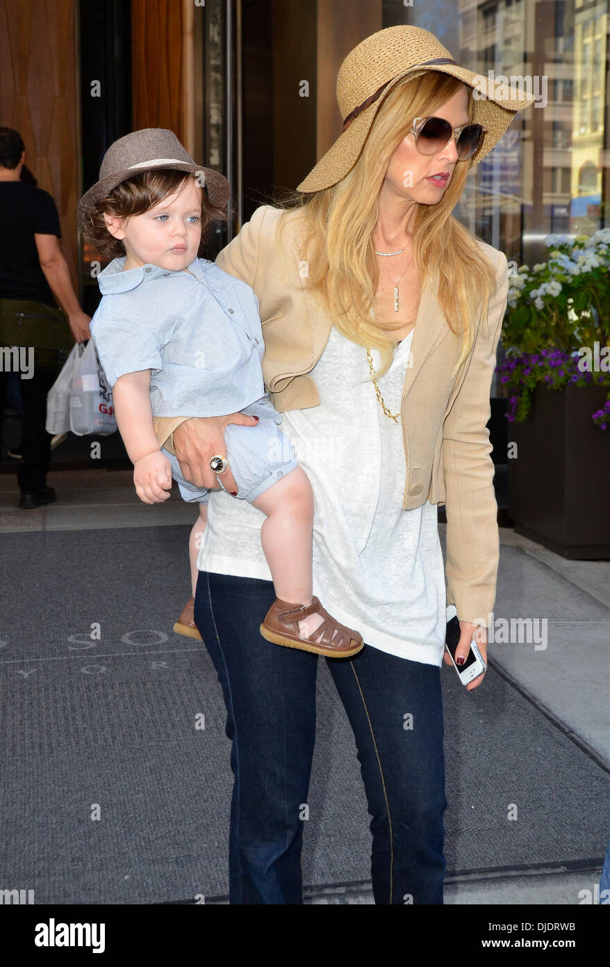 Rachel Zoe with her son Skyler Celebrities leave their Manhattan hotel ...