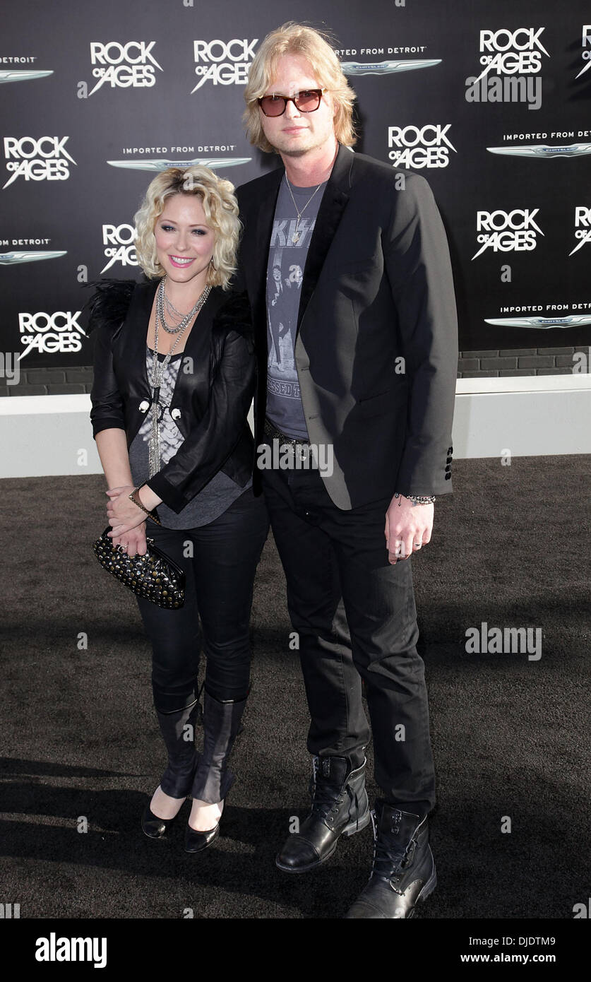 Adam Anders and guest Premiere Of Warner Bros. Pictures 'Rock Of Ages ...