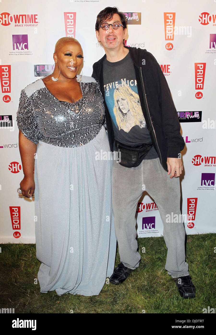 Frenchie Davis and Stephen G. Ford LA Pride 2012 - Purple Party held at ...