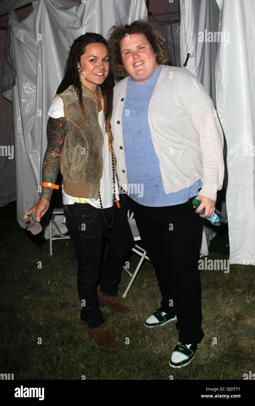 Whitney Mixter and Frenchie Davis LA Pride 2012 - Purple Party held at ...