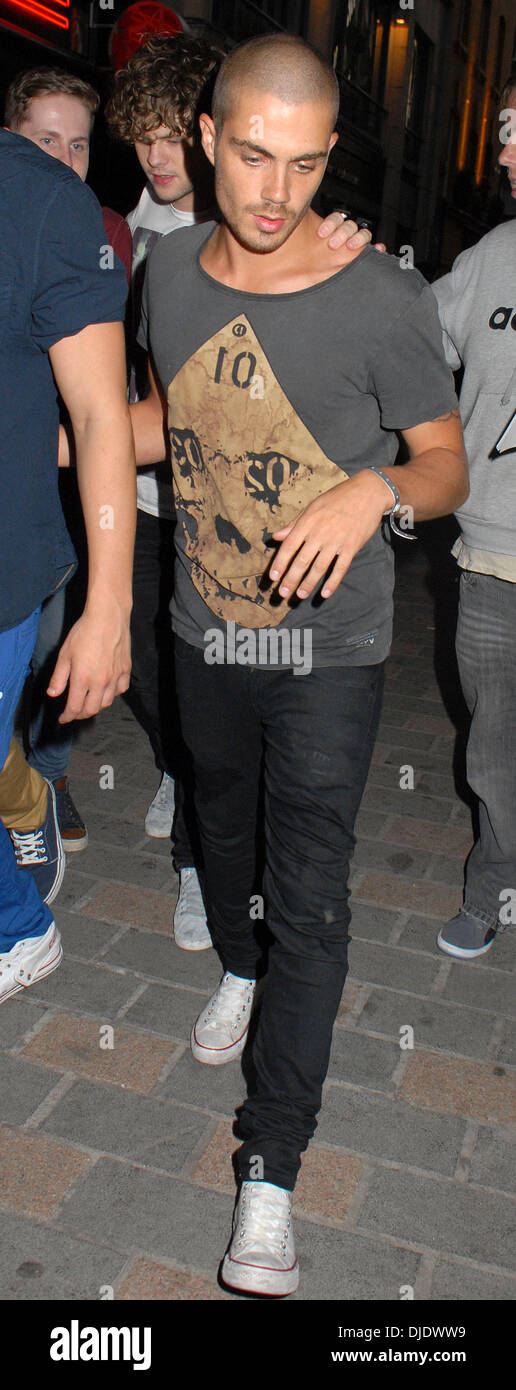 Max George Celebrities leave Cirque Du Soir club in West London London ...