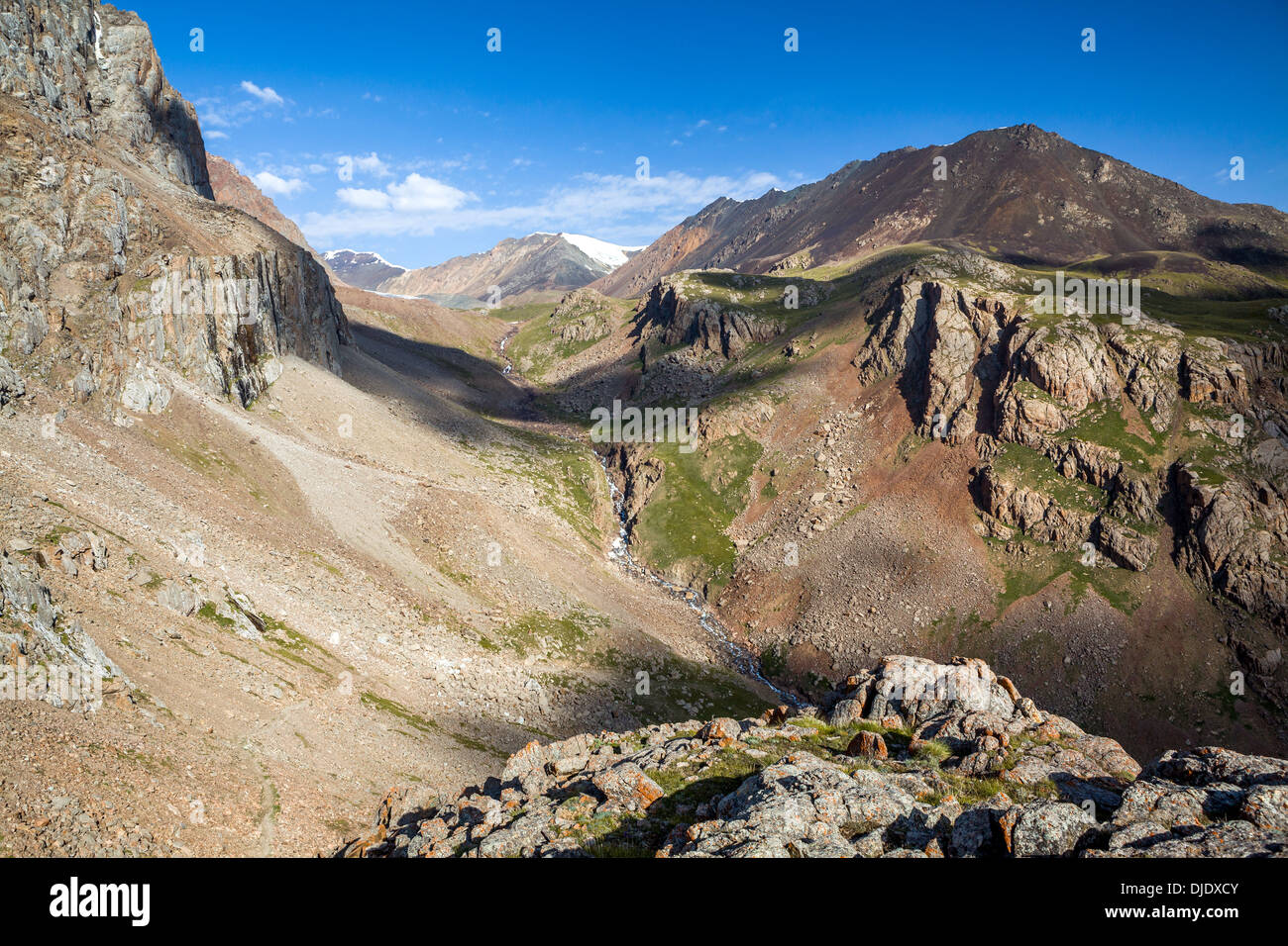 View from Djuku pass. Tien Shan, Kyrgyzstan Stock Photo - Alamy