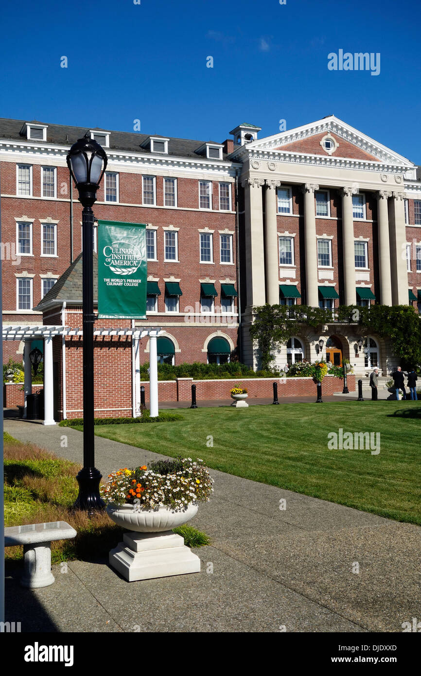 the Culinary Institute of America building in Hyde Park NY Stock Photo ...