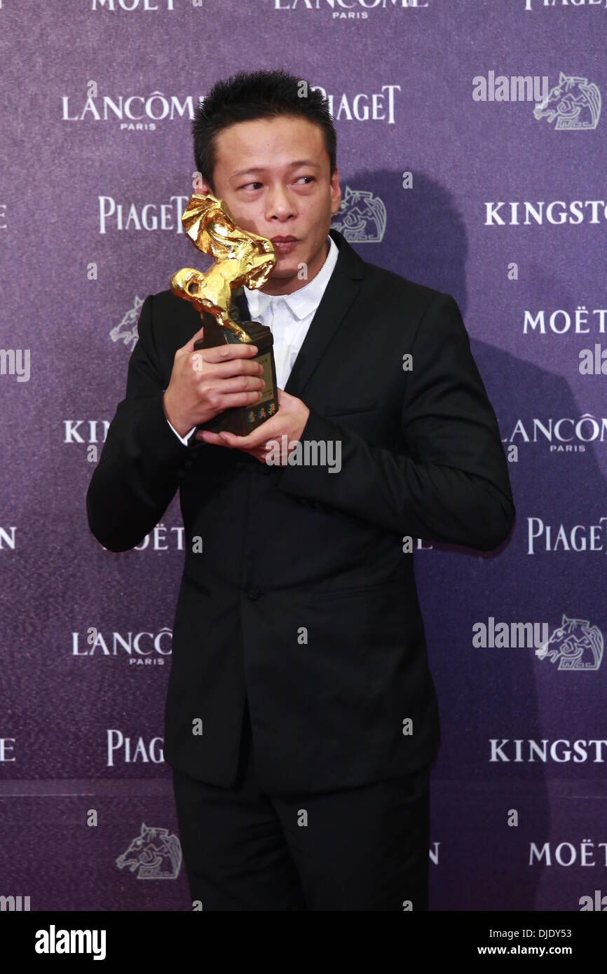 Taipei, China. 23rd Nov, 2013. Li Kangsheng wins Best Leading Actor at ...