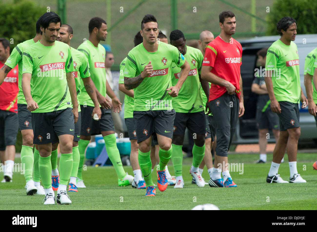Miguel Custodio and Hugo Miguel Lopes The Portuguese national team hold ...