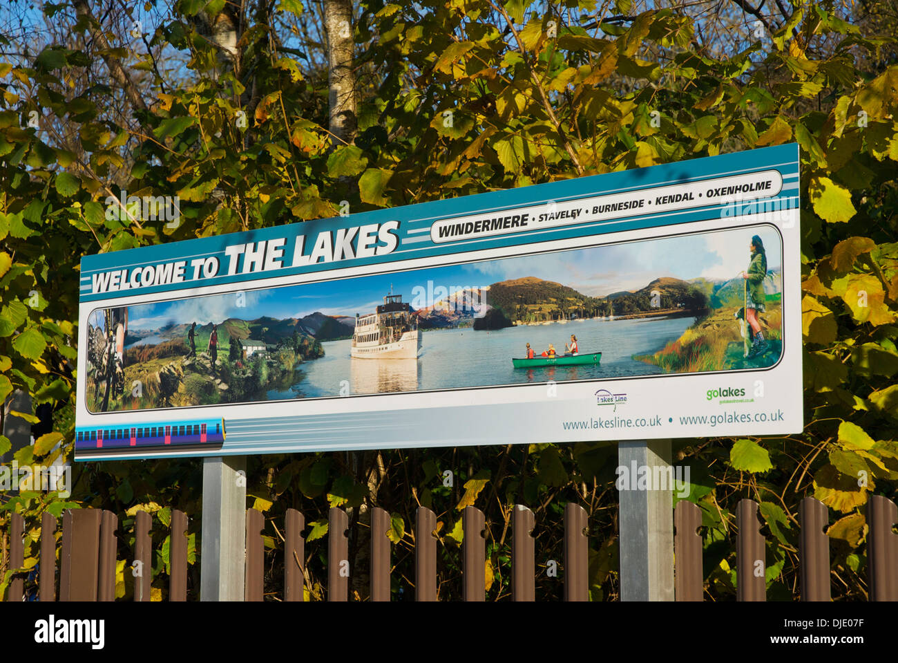 Welcome to cumbria sign hi-res stock photography and images - Alamy