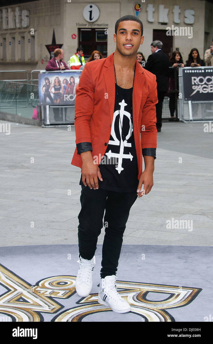 Lucien Laviscount Rock of Ages - UK film premiere held at the Odeon ...