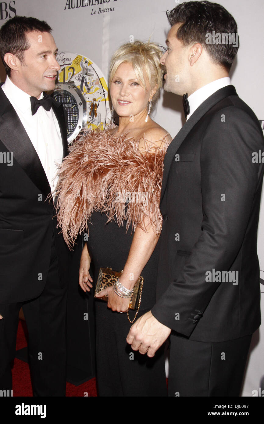 Hugh Jackman, Deborra-Lee Furness and Ricky Martin The 66th Annual Tony ...