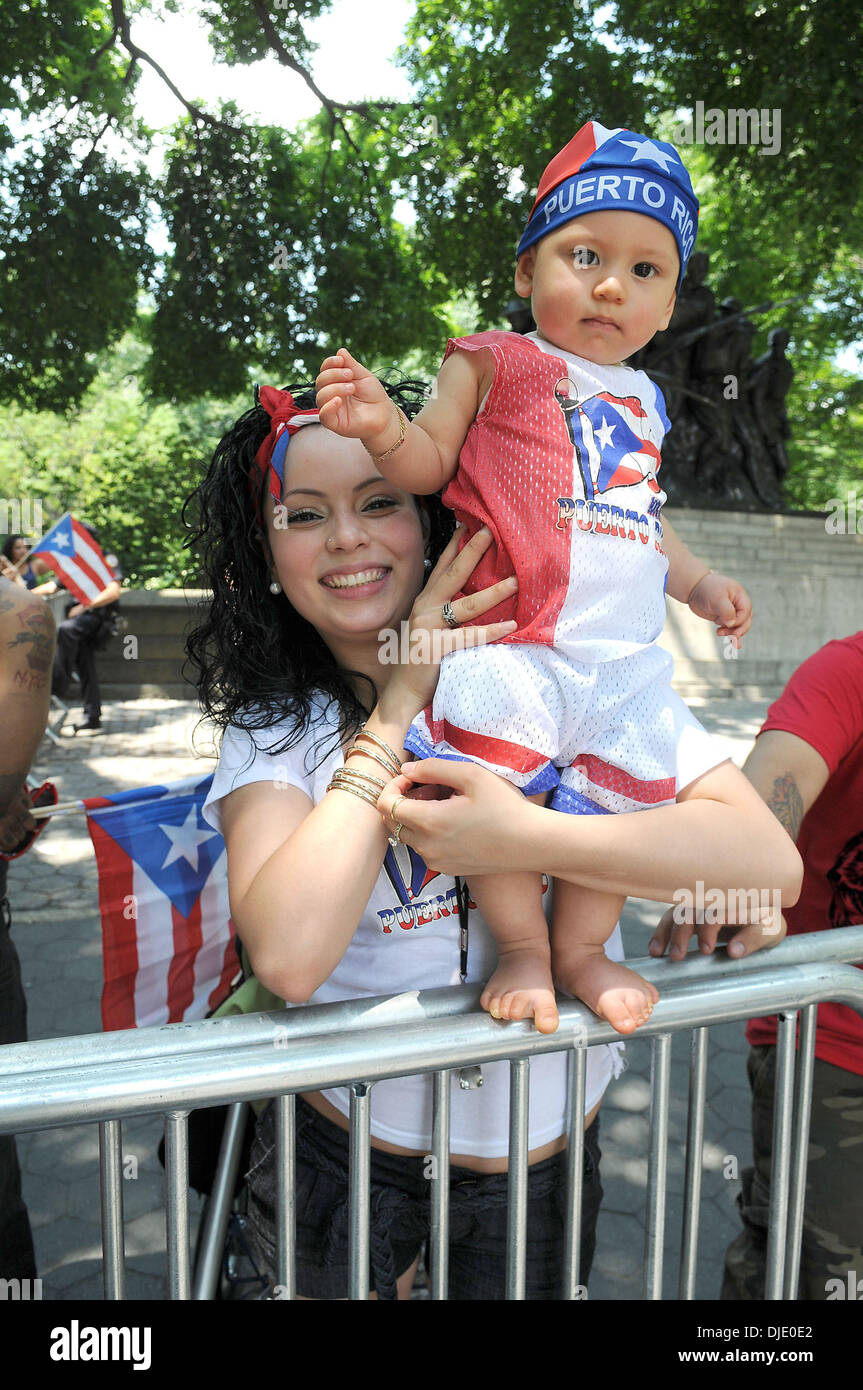 National Puerto Rican Day Parade on the streets of Manhattan New York ...