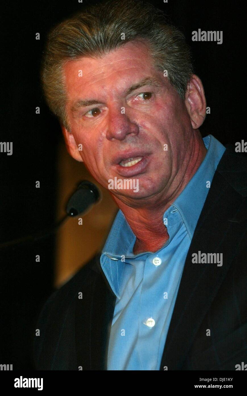 Mar 18, 2003 - New York, New York, USA - WWE Chairman VINCE MCMAHON at ...
