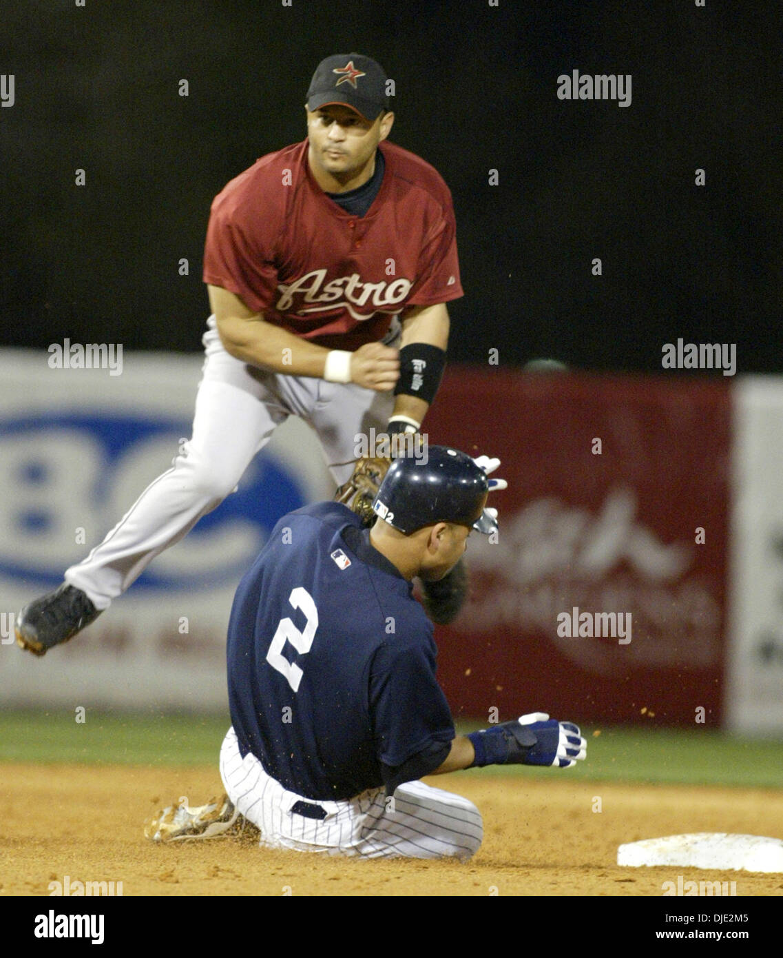 March 12, 2004; Tampa, FL, USA; New York Yankees' DEREK JETER (2) is ...