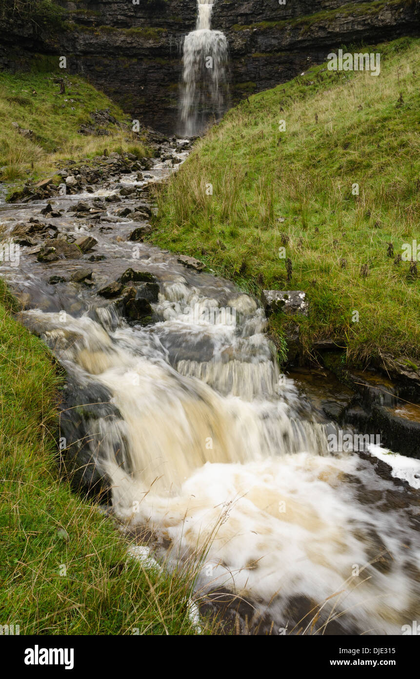 Waterfall at Cray in Wharfedale Stock Photo - Alamy