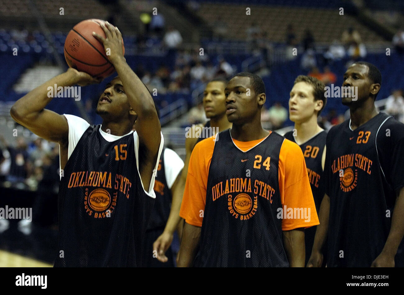 Apr 02, 2004; San Antonio, TX, USA; Oklahome State's JOHN LUCAS shoots ...